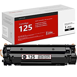 CRG-125 Toner 125: UOTYUE Toner CRG125 (3484B001) Compatible Replacement for Canon 125 Cartridge Works with ImageCLASS MF3010 LBP6000 LBP6030w Printer (1-Pack, Black)