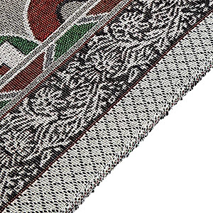 Muslim Rug with Bag Prayer Pilgrimage Blanket Islamic Worship Mat Teaching Supplies Cotton Yarn