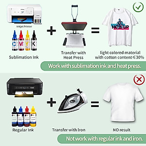 A-SUB Sublimation Paper- 150 Sheets Heat Transfer Paper 8.5x11 inch Compatible with Inkjet Sublimation Printer 105g