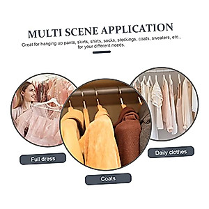 Toddmomy 8 Pcs Folding Hanger Collapsible Drying Rack Black Wardrobe Portable Wardrobe Clothing Hangers Clothes Drying Rack Space Saving Hangers Hanger for Home Travel Clothes Organizer pp