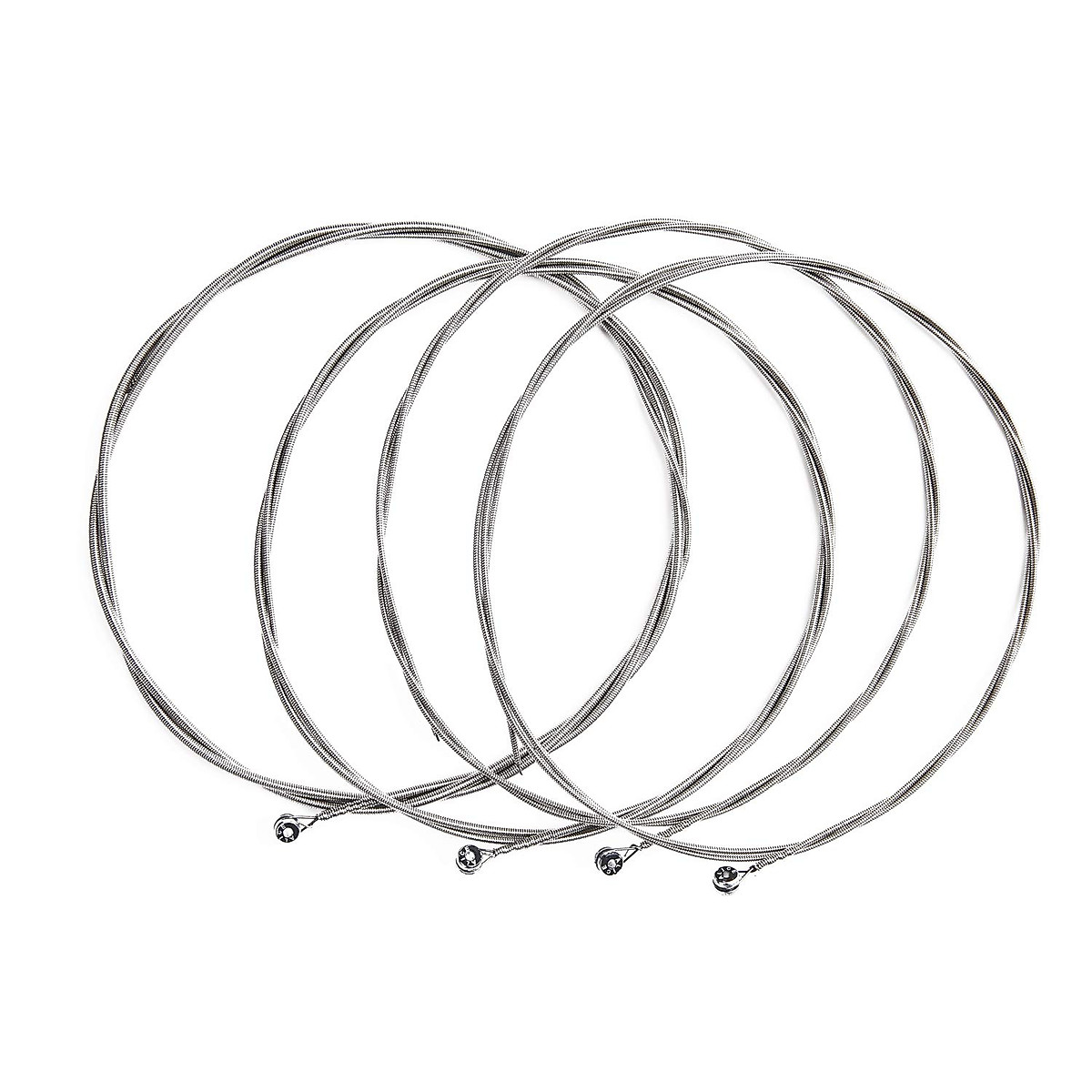 Alice Bass String 4 Strings Set, Nickel Alloy Winding Bass Guitar Strings with Nickel-Plated Ball-End, 045-105 Medium Gauge