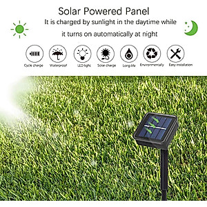 Solar String Lights Outdoor,MUEQU Waterproof 21ft 50 LED Lotus Flower Light Solar Decoration Fairy Lights for Gardens, Homes, Wedding, Christmas Party and Holiday Decoration (Multicolor)