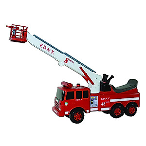 SKYTEAM Action Fire Engine Ride-On, Large