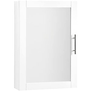 Crosley Furniture Savannah Wall Mounted Bathroom Mirror and Medicine Cabinet, White