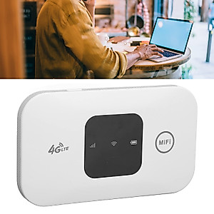 Portable Mini Travel Wireless 4G WiFi Router, Mobile WiFi Travel LTE Router with SIM Card Slot, 72 Hours of Standby 10 Users Sharing for Phone Laptop Desktop Tablet