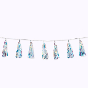 Beistle Iridescent Tassel Garland