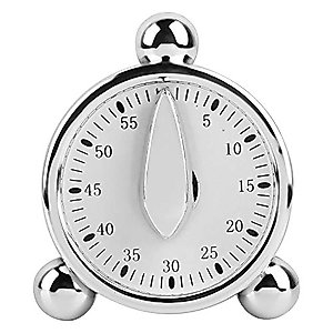 60minutes Kitchen Timer, Mechanical Timer Countdown Timer Kitchen Reminder, Cooking Timer Alarm Clock for Cooking Baking Washing Steaming, Manual Cooking Timer