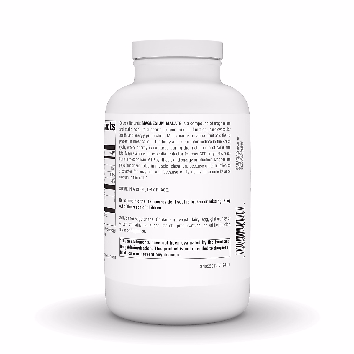 Source Naturals Magnesium Malate 3750 mg per Serving - for Energy Production* - 360 Tablets