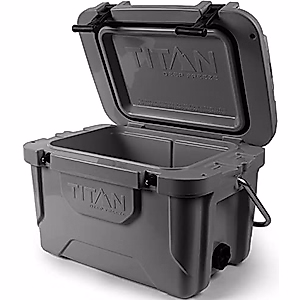 Arctic Zone Titan Deep Freeze 20Q Premium Ice Chest Roto Cooler with Microban Antimicrobial Protection, Gray