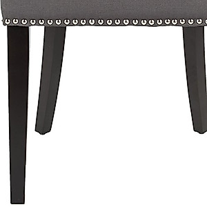 Safavieh Mercer Collection Carol Charcoal Linen Ring Dining Chair (Set of 2)