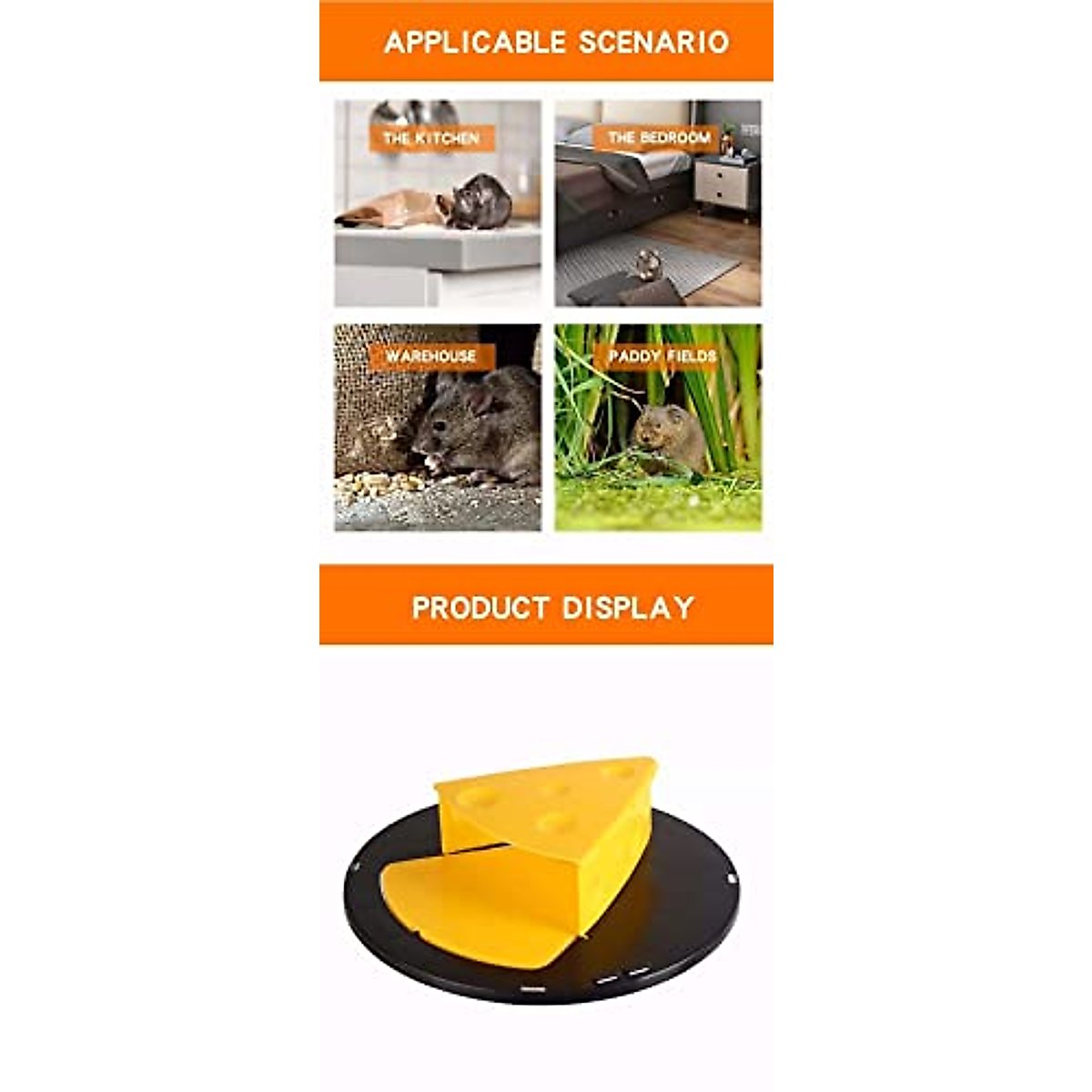 General Beacon - 5 Gallon Bucket Mouse Trap, Bucket Lid Mouse Trap 5 Gallon, Bucket Rat Trap, Smart Mouse Trap, Flip and Slide Mouse Trap, Automatic Mouse Trap