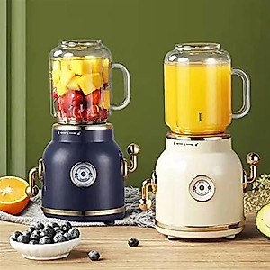 TANACC Portable Juice Blender Home Electric Juicer Blender Multifunctional Smoothie Milkshake Baby Food Fruit Retro Juice Maker Machine Mixer Orange Squeezer