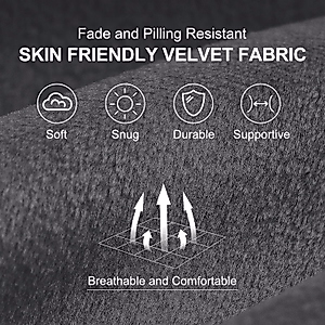 Wellsin Chair Cushions for Dining Chairs 4 Pack, Memory Foam Seat Cushions for Kitchen Chairs, 17"x16"x1.5" Kitchen Chair Cushions with Ties,Dark Grey