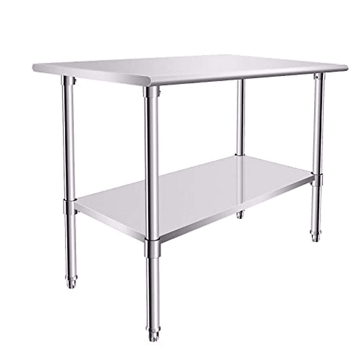 KODOM Food Prep Stainless Steel Table 36" x 18", Heavy Duty Workbench with Adjustable Under Shelf, Commercial Worktable for Kitchen, Restaurant, Home and Hotel