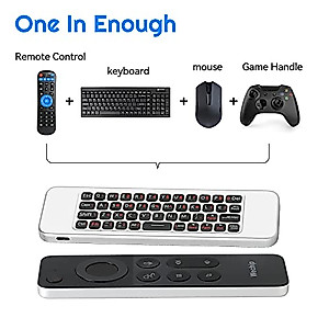WeChip W3 Air Mouse 4-in-1 W3 Voice Remote 2.4g Wireless Remote Control for Nvidia Shield/Android Tv Box/PC/Projector/HTPC/All-in-one PC