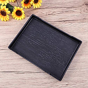 Ipetboom Reptile Water Dish 1Pc Reptile Food Bowl, Tortoise Habitat Accessories Pets Feeding Plate Reptile Feeding Bowl Pet Breeding Tray for Reptile and Amphibian, 24.5x18x2cm Turtle Water Bowl