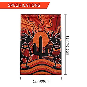 Hicyyu Southwestern Cactus Southwest Native Double Sided Garden Flag Outdoor Decorative For Various Party In Any Season 12x18 Inch, 18 In x12 In , 18 In x12 In