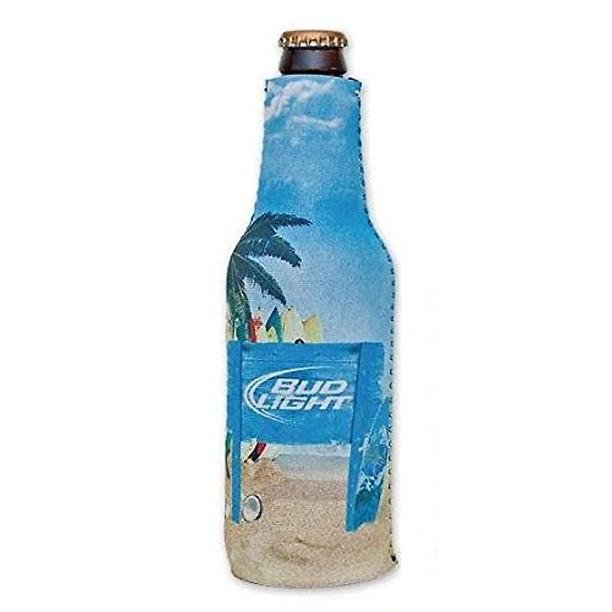 Bud Light Beach Beer Bottle Suit Holder Cooler Kaddy Huggie Coolie