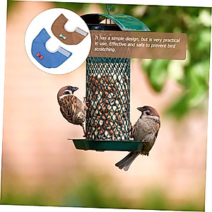 DOITOOL 6 Pcs Collar Bird Cone Parrot Accessories Puppy Healing Cone -Pecking Neck Ring Protective Neck Ring Pet Bird Supplies Parrot Neckband Cockatiel Small Dog Felt Cloth Protector