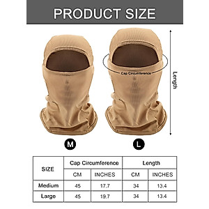 6 Pieces Balaclava Face Mask Motorcycle Windproof Camouflage Fishing Face Cover Winter Ski Mask (Black, Khaki, Army Green, Printed Black, Printed Green, Dark Green)