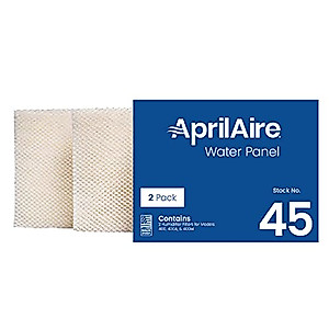 AprilAire 45 Water Panel Humidifier Filter Replacement for AprilAire Whole-House Humidifier Models 400, 400A, 400M (Pack of 2)
