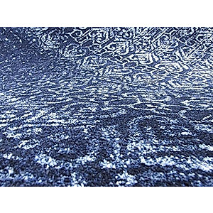 Unique Loom Del Mar Collection Area Rug-Transitional Inspired with Modern Contemporary Design, Rectangular 9' 0" x 12' 2", Blue/Navy Blue