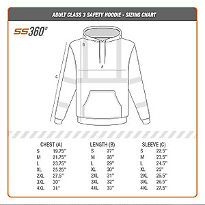 SafetyShirtz SS360 Wildland Hoodie - Orange - ANSI Class 3 - PNW Sasquatch XL