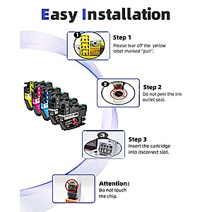 LC3011 Ink Cartridges 2BK/ C/M/Y Compatible Repalcement for Brother LC3011 LC3013 LC3011BK LC3013BK Ink Work with Brother MFC-J491DW MFC-J895DW MFC-J690DW MFC-J497DW Printer (5-Pack)