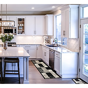 Gloria Non Slip Stain Resistant Rubber Back Kitchen Rug Kitchen Runner Kitchen Mat Carpet for Kitchen (KitchenSet, 2702)