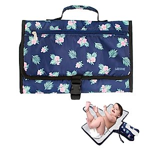 Portable Baby Diaper Changing Pad Waterproof, Portable Changing Pad for Diaper Bag with Pocket | Easy to Clean |Diaper Changing Mat