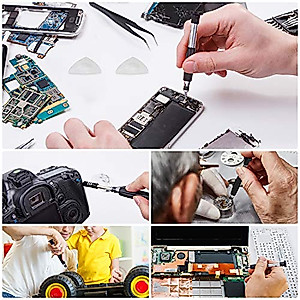 SHARDEN Precision Screwdriver Set 140 in 1 Magnetic Driver Kit Electronic Repair Tool Kit with Portable Bag for iPhone, iPad, PC, Computer, Laptop, MacBook, Tablet, Xbox, Game Console, Watch (Grey)