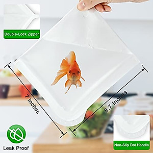 MAISON HUIS Silicone Sandwich Storage Bag, Extra Thick Reusable Silicone Sandwich Washable Bag, BPA Free Kitchen Storage Bag for Food, Leakproof(1PC,White)