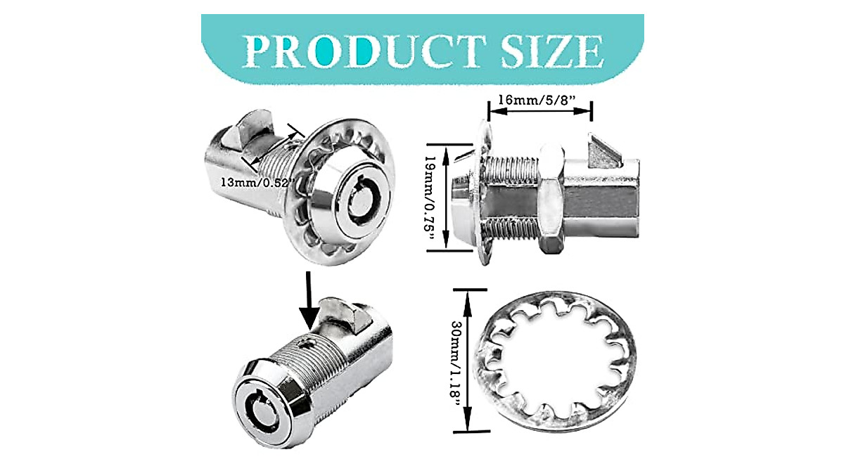 3 Pack Slam Locks - Secure Your Cabinets Today