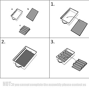 ATBAY Silverware Storage Box, flatware storage case with 5 Compartment,Double zipper;Clear Window.for Outdoors Camping RV.(1 pack)