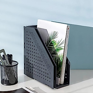 Saikvi File Organizer Magazine File A4 Paper Document Organizer Holder - Office Desk Organizer Collection