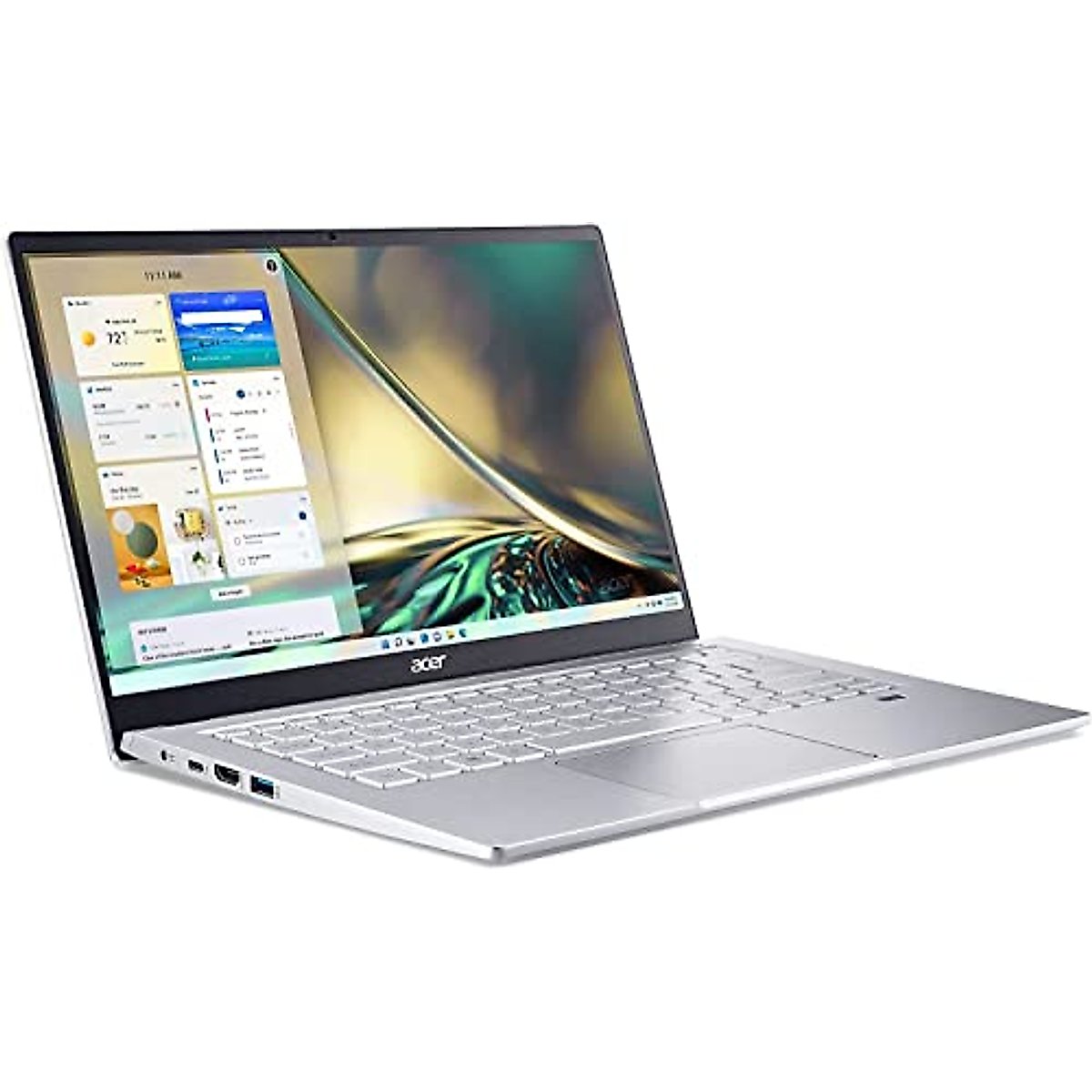 Acer 2023 Newest Swift 3 Intel Evo Thin & Light Laptop, 14" FHD Display, Intel Core i7-1165G7, 8GB LPDDR4X, 512GB SSD, Intel Iris Xe Graphics, Fingerprint Reader, Windows 11, Sparkly Siliver