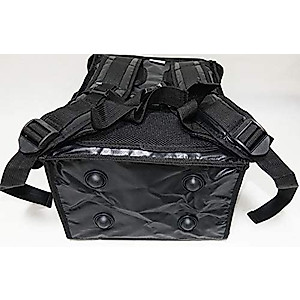 PK-34V: Small Food Delivery Backpack for Hot and Cold 13" L x 9" W x 18" H, Beverage Delivery Carrier, Drinking/Coffee Take Out Delivery Box, Thermal Bags, Top Loading
