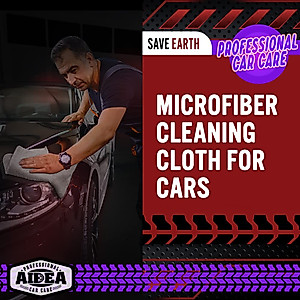 AIDEA Microfiber Cleaning Cloth for Car-24PK, Premium Car Microfiber Towels, Soft & Absorbent Cleaning Cloth, Wash Cloth for House, Kitchen, Car (12in.x16in)
