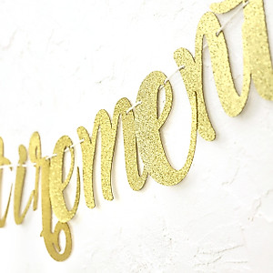 Happy Retirement Banner - Retirement Party Decorations,retirement Banner,happy Retirement Sign,glitter Banner Retirement Decor,office Work Party