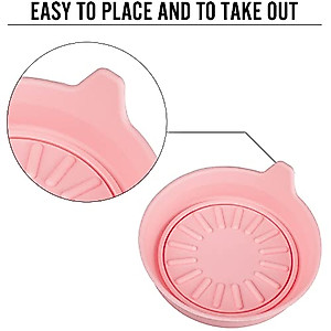 Seven Sparta Car Coasters for Cup Holders, Silicone Cup Holder Coasters, Universal Vehicle Coasters, Set of 4 Pack, 3-1/8" Diameter (Pink)