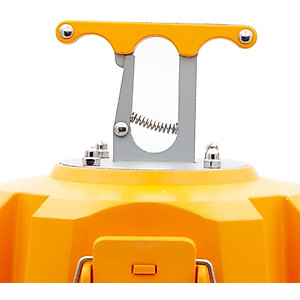 LB74101 100W LED Temporary Work Light 5000K 12500Lm Outdoor Corded Portable Lights with Stainless Steel Guard & Hook for Mine Wharf Job Site Lighting,IP65 Dust Waterproof,Plug-n-Play