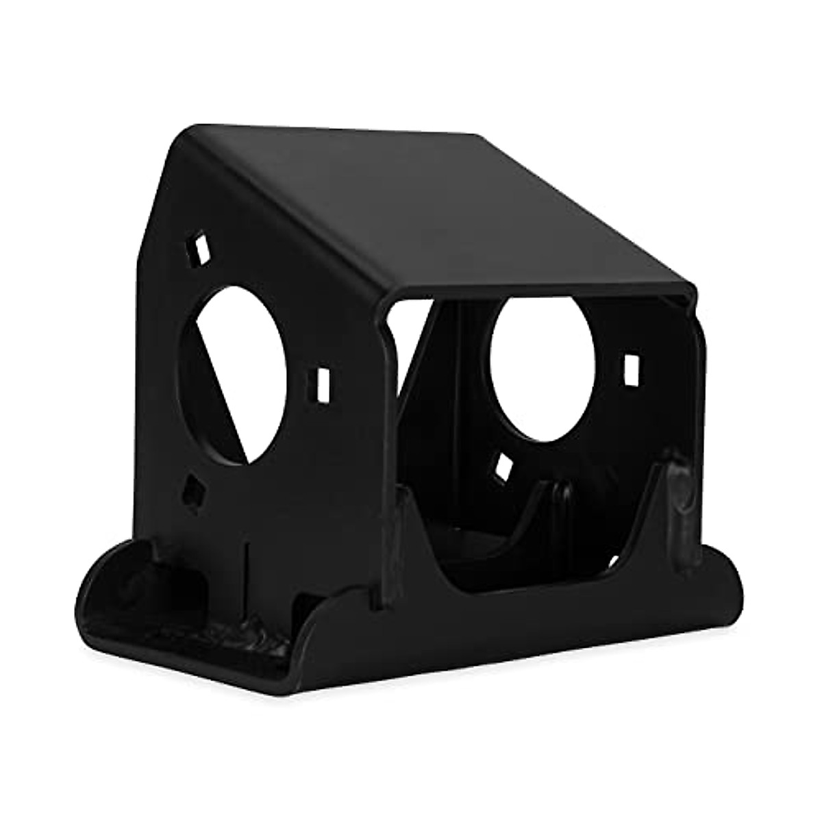 Camco Trailer Tongue Jack Bolt-On Relocation Kit | Allows for Easy Trailer Relocation | Provides Ample Tailgate Clearance Without Obstruction | for 3-Bolt & A-Frame Style Tongue Jacks (50015), Black