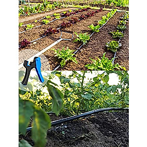 Kalolary 2PCS Drip Irrigation Tubing Hole Punch Tool, Drip Irrigation Emitters Drip Pipe Punch Outdoor Garden Watering Tube Punch for 16/20mm PE Pipe and Emitter Insertion