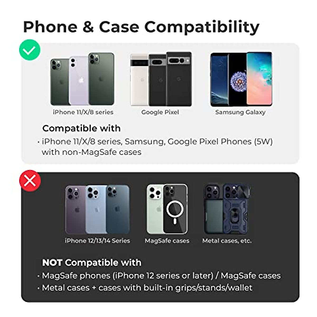 iOttie iTap 2 Magnetic Dashboard Car Mount Holder || Cradle for Samsung Galaxy S22, Google Pixel 7, Motorola Moto G, OnePlus 10, Sony Xperia & Other Android Smartphones