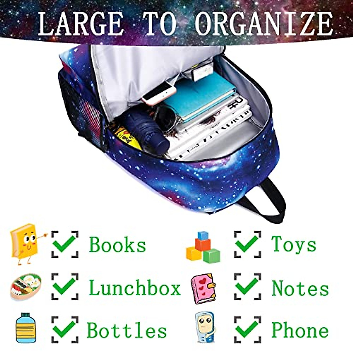 Qoinied Boys Kids Girls Backpack for School Travel Backpack For Women Men Laptop Backpack for Girls Boys (a7)