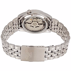 SEIKO Men's SNK355K 5 Automatic Silver Dial Stainless Steel Watch