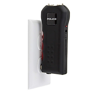 Police 512 Stun Gun with LED Flashlight Rechargeable, Black