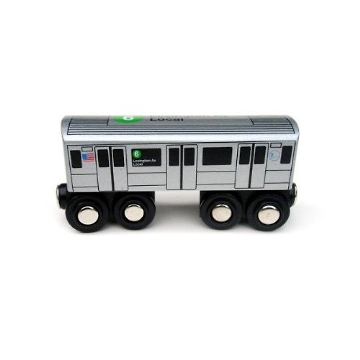Munipals NYC Subway 6 Car Toy Train Wooden Railway Compatible
