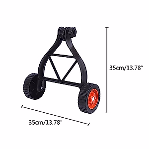 kmobruzy Adjustable Wheels Support Wheels Auxiliary Wheel Trimmer Attachment for Cordless Grass Trimmer for Comfortable Lawn Care Cutter