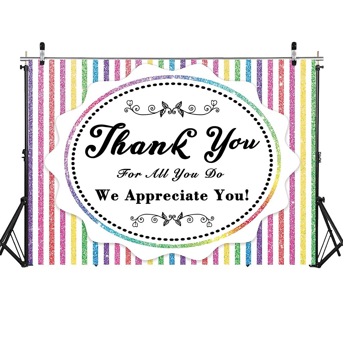 Thank You for All You Do Backdrop 7x5FT We Appreciate You Banner Decoration Congratulations Graduates Photography Background Thanks for Teacher Doctor Nurses Staff Retirement Party Supplies